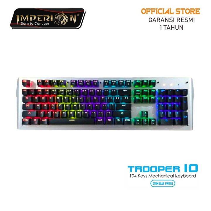 Keyboard Gaming Imperion Trooper 10 KG-M10F Mechanical, RGB | Lazada ...