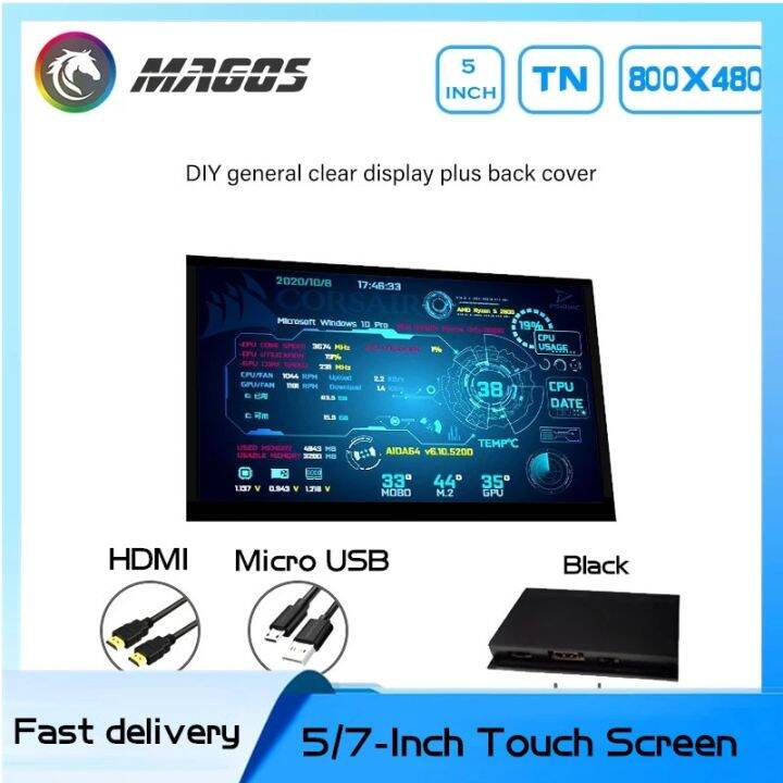 DIY PC Case Expand Screen Display,Host Temperature Control, Computer ...