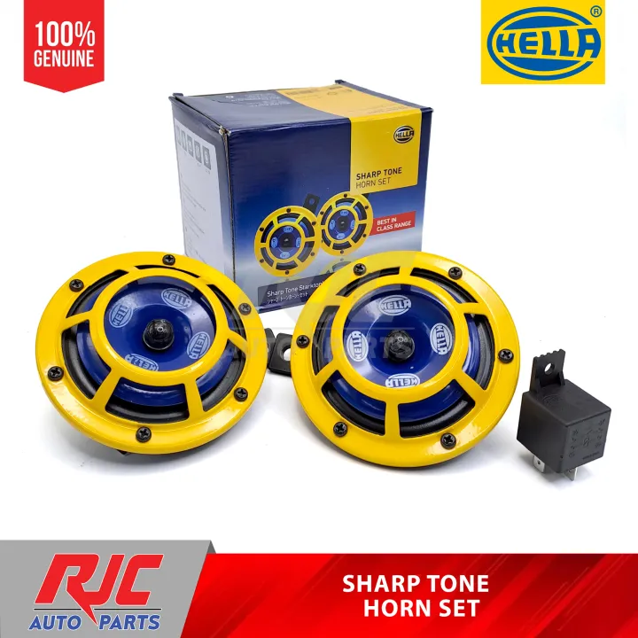 Hella Sharp Tone Horn Set 12v - Car and Motorcycle Yellow Horn | Lazada PH