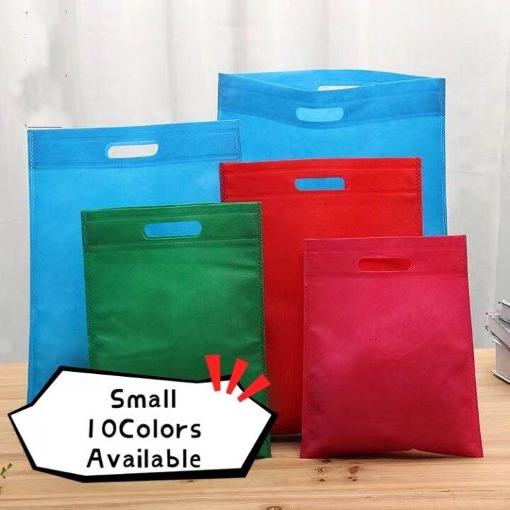 Small(8*11 Inches) 50 Pcs Flat Eco Bag Non-woven Handbag D Cut Pouch ...