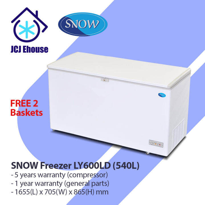 SNOW FREEZER / SNOW LIFTING LID CHEST FREEZER LY600LD - 540L | Lazada
