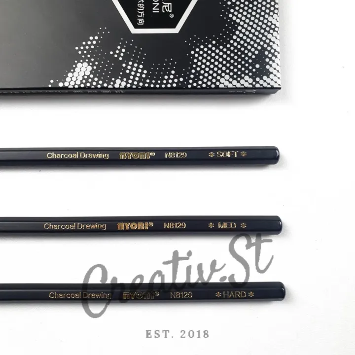 NYONI Charcoal Pencil Sketch Pensil Sketsa | Lazada Indonesia