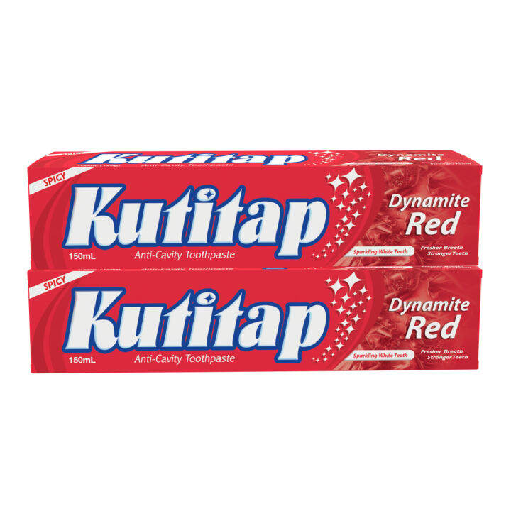 Kutitap Toothpaste Dynamite Red 150ml x 2 | Lazada PH