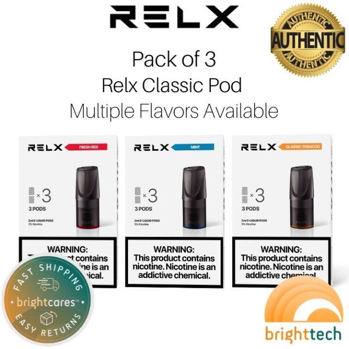 RELX Pods Pack of 3 Legit All Flavors | Lazada PH