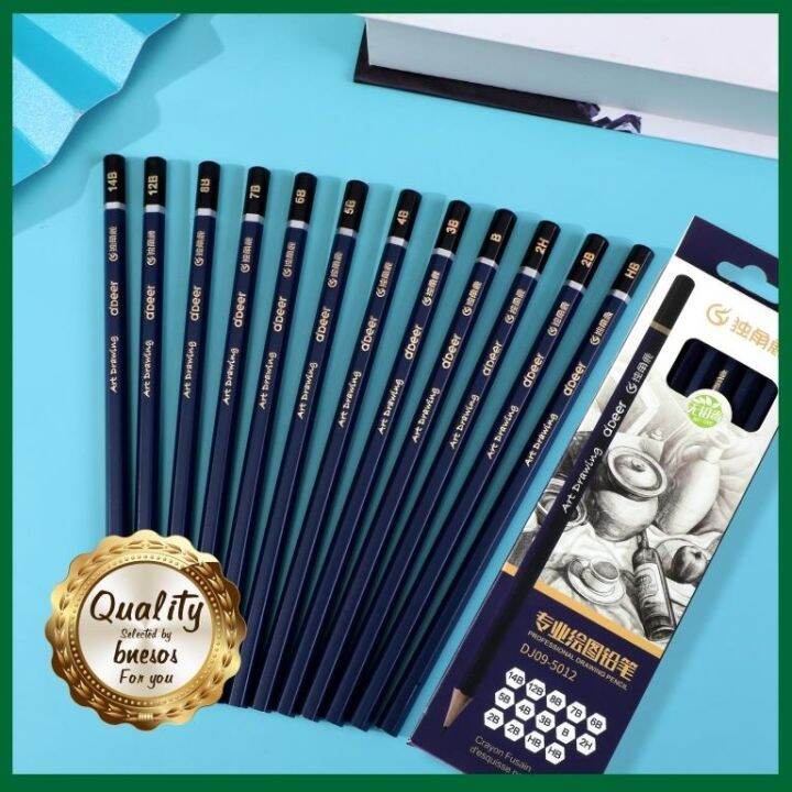 bnesos Stationary Supplies Drawing Pencils 14Pcs Pencil set Materials ...