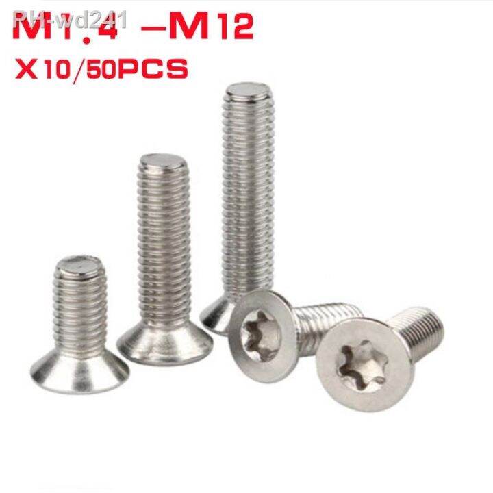 10 50pc M1 4 M1 6 M2 M2 5 M3 M4 M5 M6 M8 M10 M12 304 A2 70 Stainless