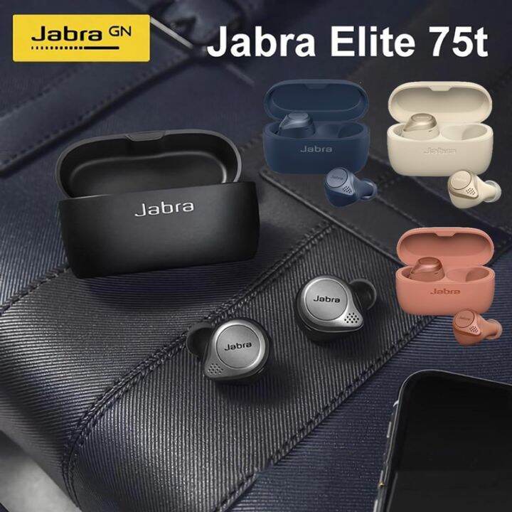 Jabra Elite 75t TWS Wireless Bluetooth Earphones Noise Cancelling ...