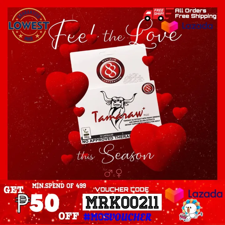 Tamaraw Plus Capsule ( Organic NO Side Effects ) 2 Capsules, Booster ...