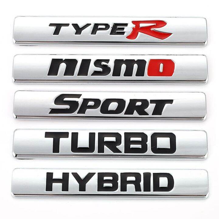 Hot Metal Car Stickers Rear Trunk Emblem Badge Decals Nismo TypeR Sport ...