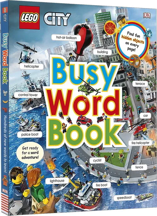 DK LEGO CITY Busy Word Book ต้นฉบับเด็กหนังสือวิทยาศาสตร์ยอดนิยม ...