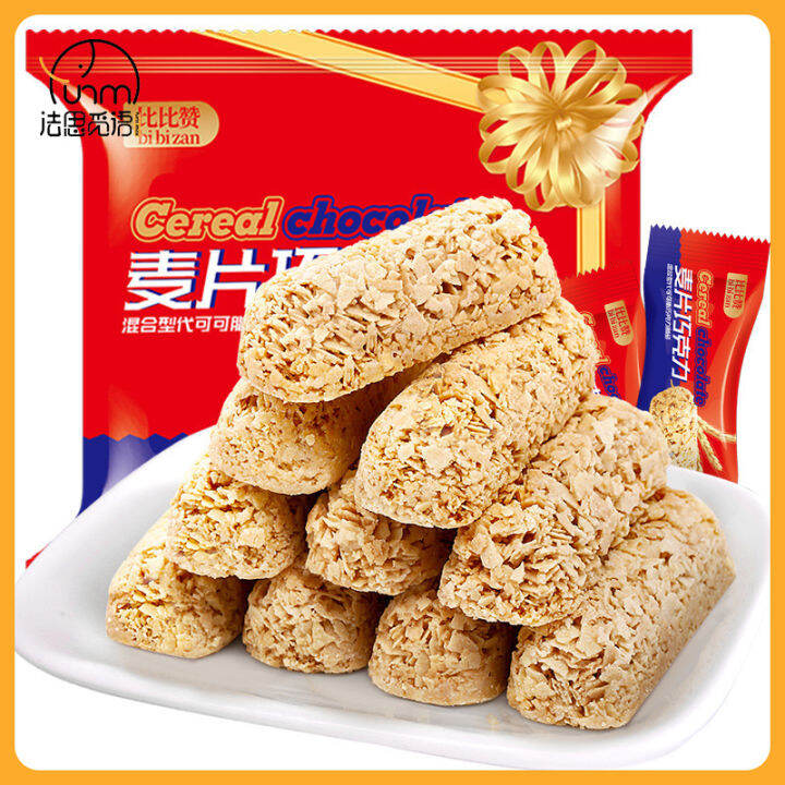 Fasimiyu ข้าวโอ๊ตช็อกโกแลตแท่งนมข้าวโอ๊ตสำเร็จรูปจำนวนมากขายส่งขนมที่นิยมในโลกออนไลน์ขนมขนม ...