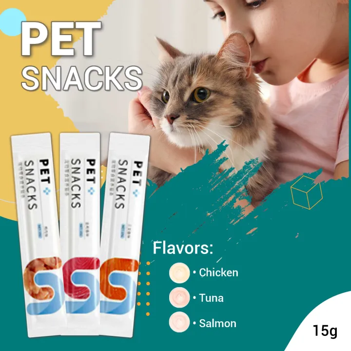 Creamy Puree Salmon, Chicken & Tuna Variety Pack Lickable Cat Treats ...