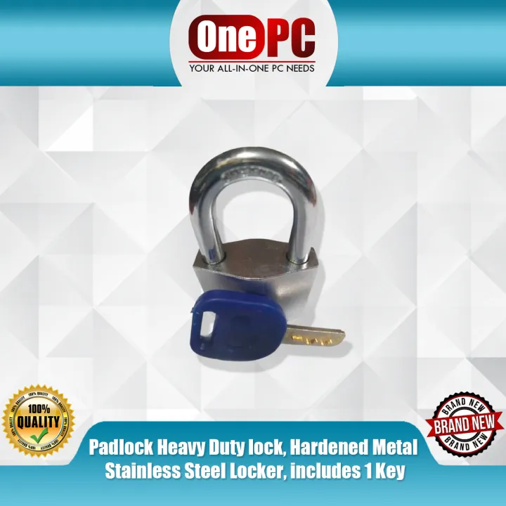 Padlock Heavy Duty lock, Hardened Metal Stainless Steel Locker ...