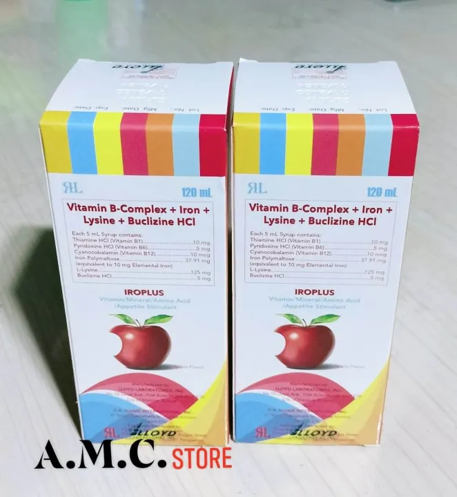 IROPLUS Vitamins - (Vitamin B-Complex + Iron + Lysine + Buclizine HCI ...