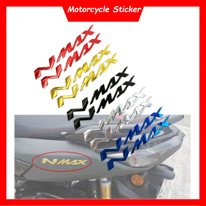 Motorcycle 3D Emblem Badge Decal Tank Wheel NMAX Sticker For Yamaha N ...