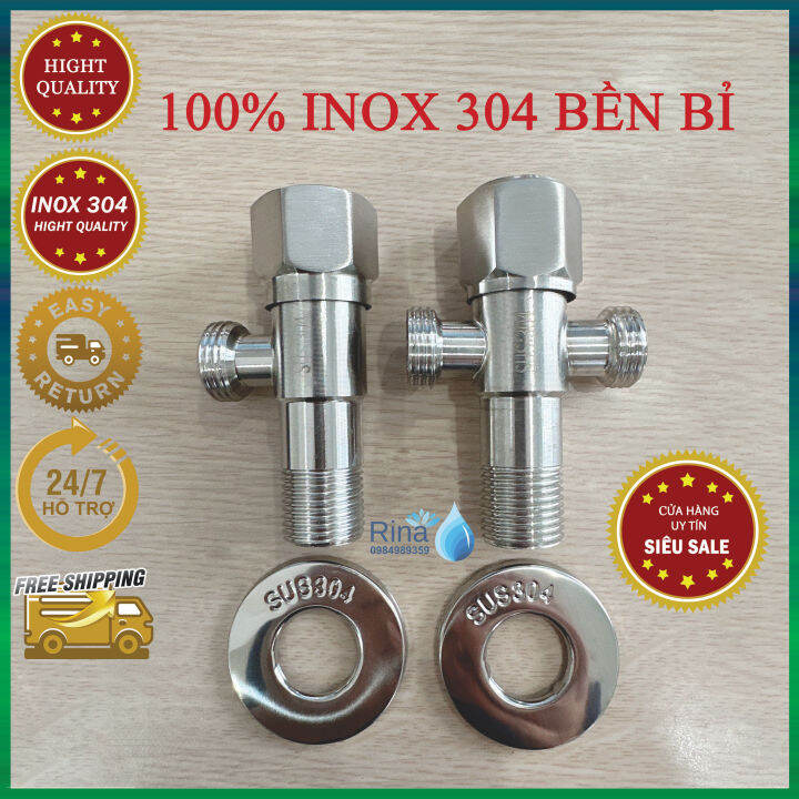 10 NĂM KHÔNG HƯ HỎNG, Van tê khống chế nước, tăng giảm áp lực nước,Van Chia Nước INOX 304 2 ngả ...