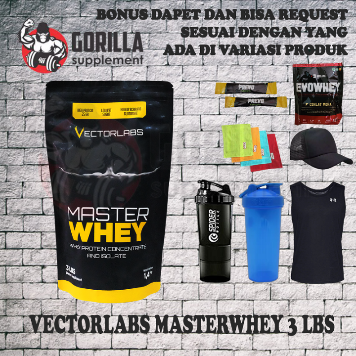 MASTER WHEY 3LBS VECTORLABS MASTER WHEY VECTOR LABS | Lazada Indonesia