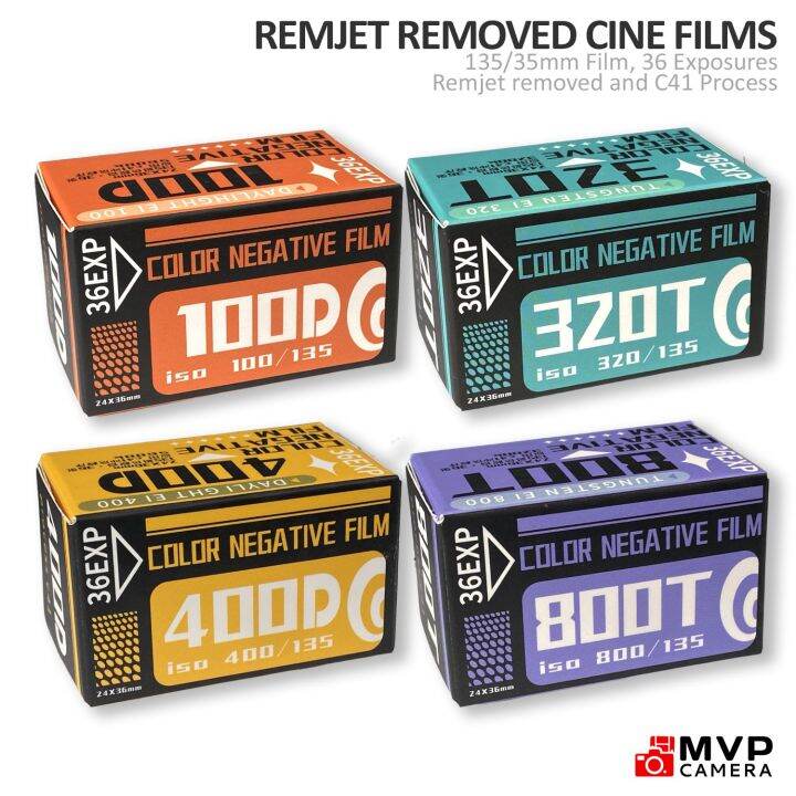 Color Negative Cine Film Vision 3 REMJET Removed C41 Process 36 ...