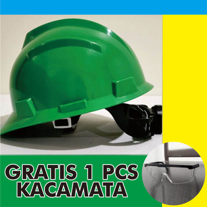 HELM HIJAU / TOPI PROYEK / SAFETY HELMET (NON MEREK) | Lazada Indonesia