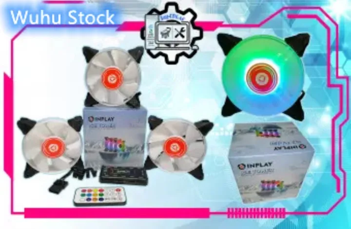 Kssme INPLAY ICE TOWER RGB FAN 3 IN ONE KIT 3PCS 12CM Cooling fan RGB ...