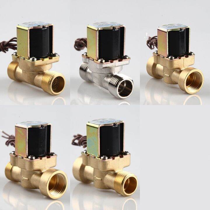 1/2 39; 39; 3/4 quot; Normally Closed Brass Electric Solenoid Valve 12v 24v 220v Water Inlet ...