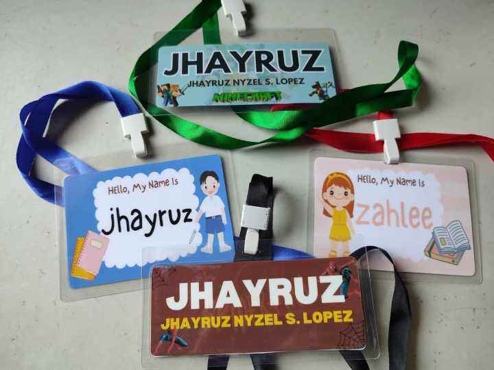 Personalized Laminated Nametags for Students/ Customized Laminated ...