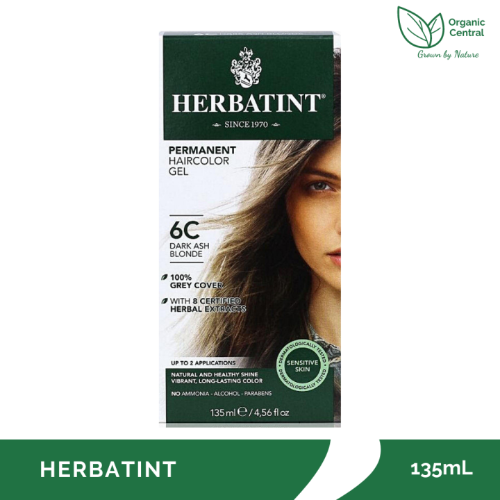 Herbatint 6C Dark Ash Blonde Hair Color 135mL | Lazada PH