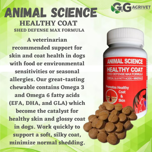 [G&G AGRIVET] ANIMAL SCIENCE HEALTHY COAT/SHED DEFENSE MAX FORMULA/60 ...