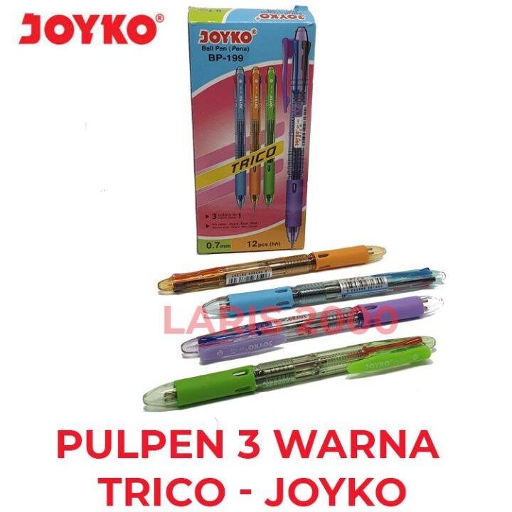 Pulpen 3 warna trico Joyko | Lazada Indonesia