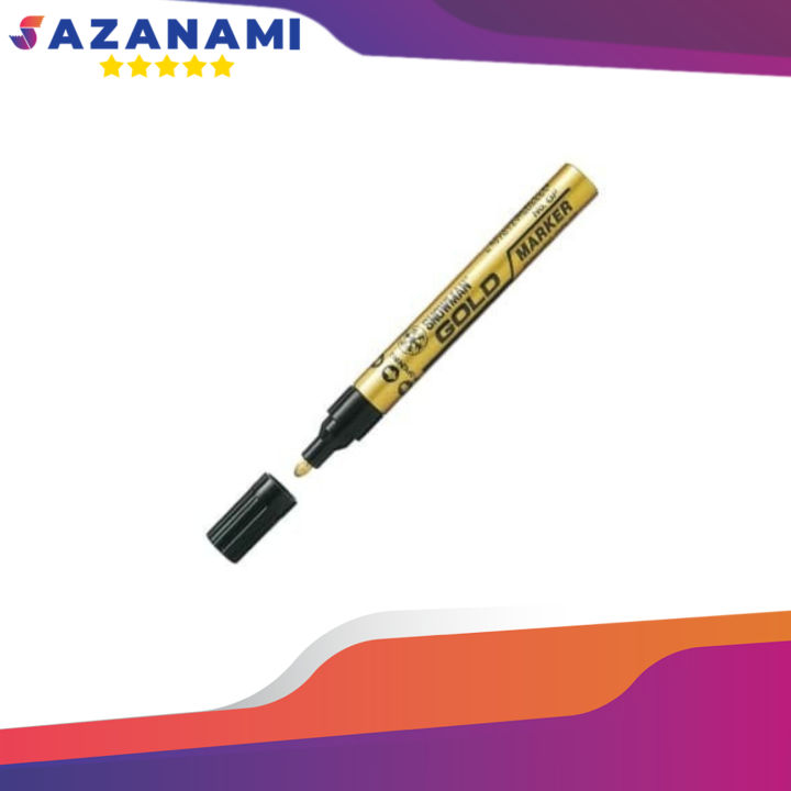 SPIDOL SNOWMAN GOLD PAINT MARKER SNOWMAN FINE GOLD SPIDOL EMAS GP12 ...