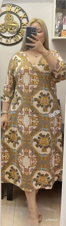 SENYORA DRESS IN SENEPA FAB SIZE FIT 2X-5XL FRAME | Lazada PH