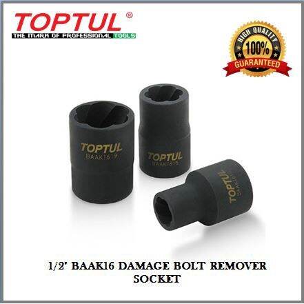 TOPTUL 1/2" BAAK16 DAMAGE BOLT REMOVER SOCKET | Lazada