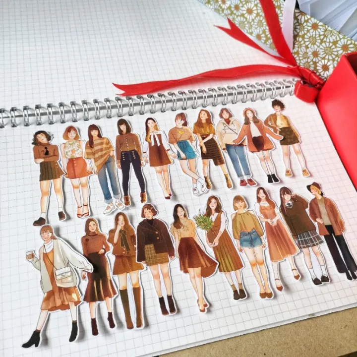 ⚘Aesthetic Girl Stickers, Vintage Girls for Journal Scrapbook | Lazada PH