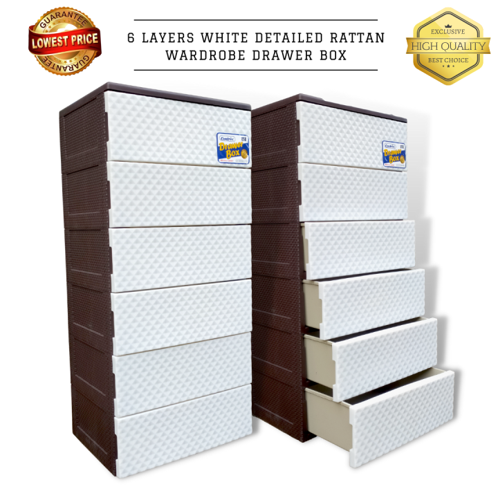 Megabox 6 layer Wide Drawer White On Sale | Lazada PH