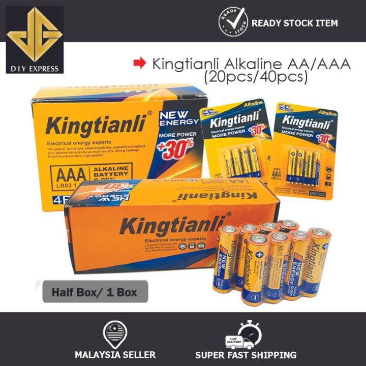 Kingtianli AA/AAA Long Lasting Heavy Duty Alkaline Battery / Bateri ...