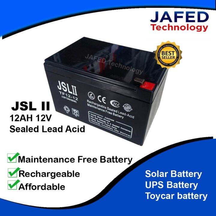 JAFED -7AH 12AH 20AH JSL II UPS Solar Toycar Sealed Lead Acid ...