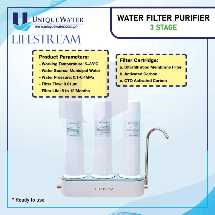 Water Purifier (3 Stages-Lifestream) | Lazada PH
