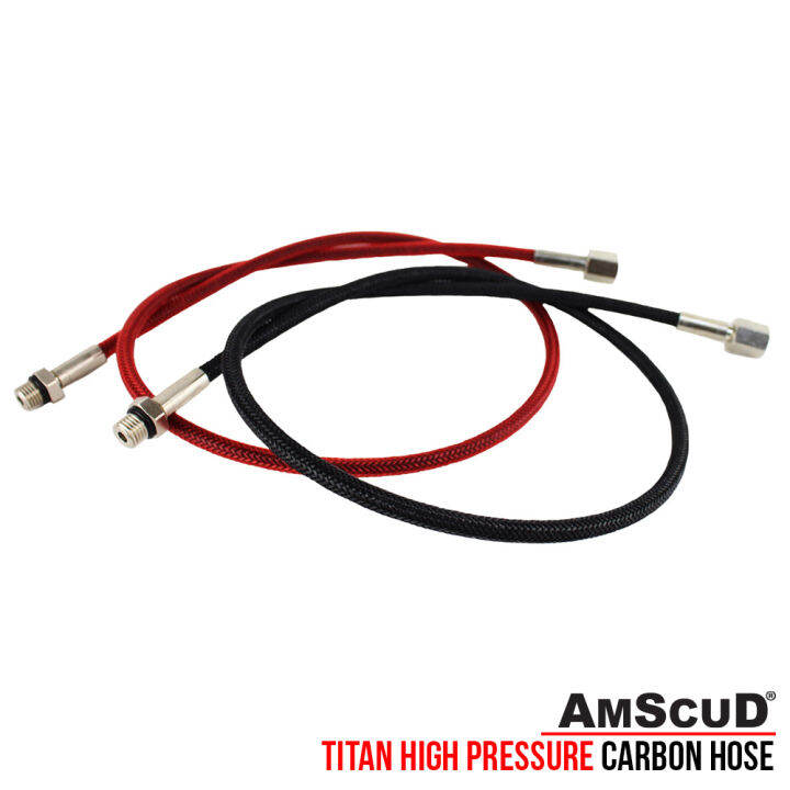 AmScuD Titan High Pressure Carbon HD Hose 31″-80cm RED – (F47080R ...