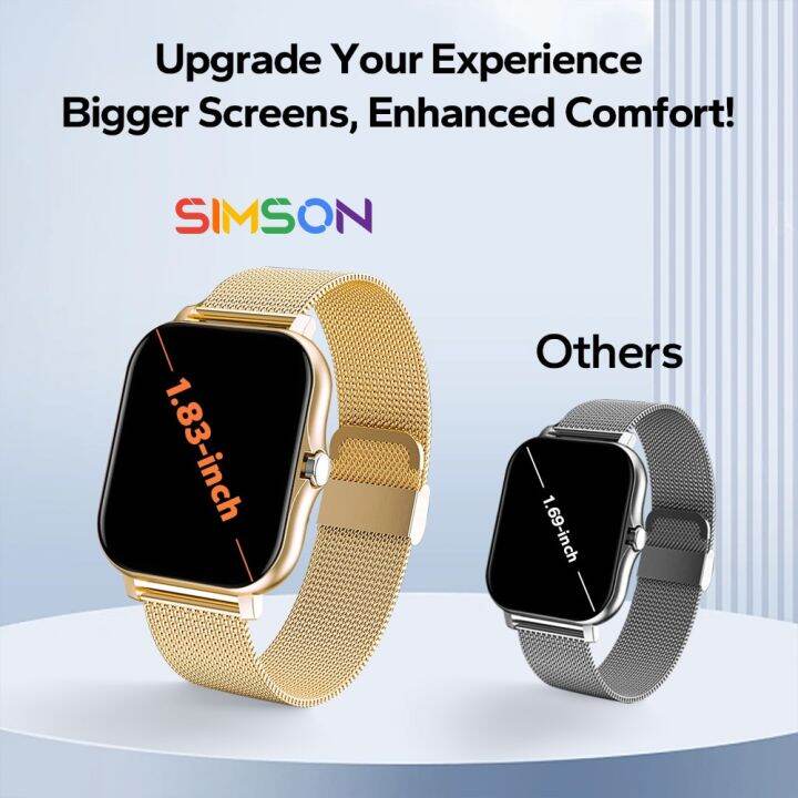 H13 SmartWatch Android Phone 1.83" Big Color Screen Full Touch Custom ...