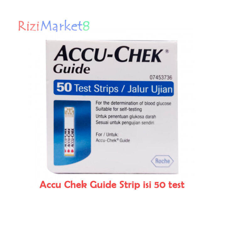 Strip Accu Chek Guide 50 Test Strip / AccuCheck Guide Test Strip accu ...