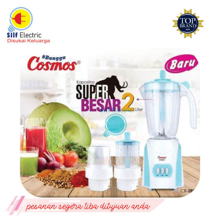 Blender 3 In 1 Cosmos CB 282 P / CB-282P Gelas / Wadah Plastik 2 Liter ...