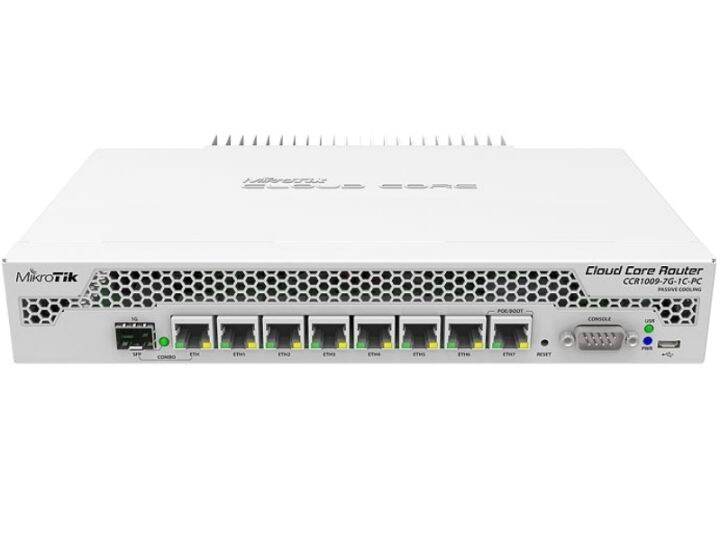Mikrotik CCR1009 Cloud Core Router L6 1U Rackmount 7-Port Gigabit ...
