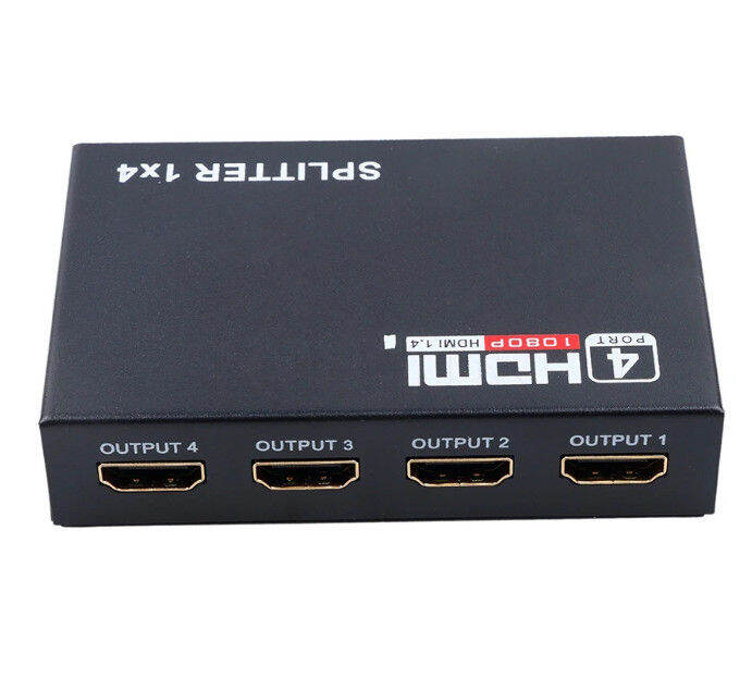 4 Way 1X4 HDMI Splitter Ultra HD 4K x 2K HDMI Splitter 1 in 4 Out ...