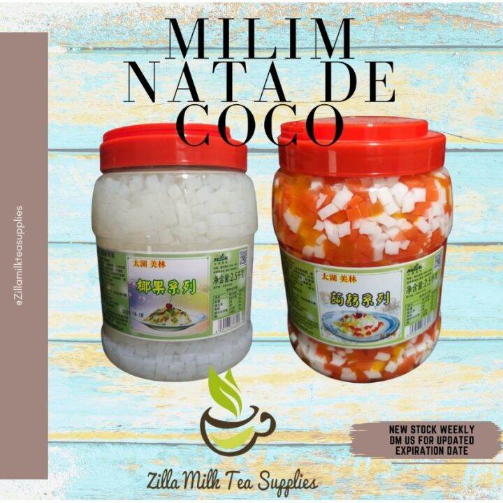 Milin Nata De Coco Milin Fruit Jelly for Milktea Milk Tea Fruit Tea ...
