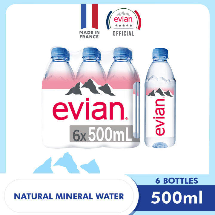 Evian Natural Mineral Water 6 x 500ml Pack | Lazada PH
