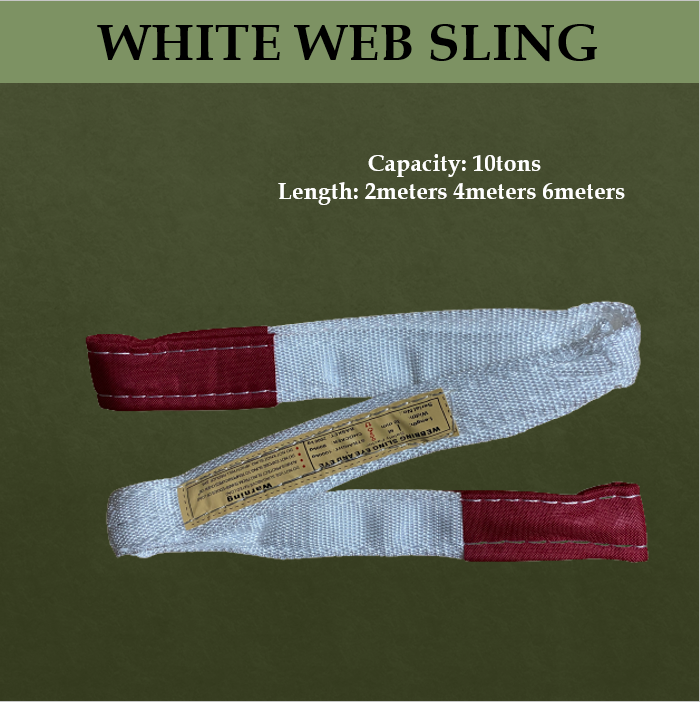 10T 2-6mFlat Web Lifting Belt Drive Belt Industrial Site Crane Traction ...