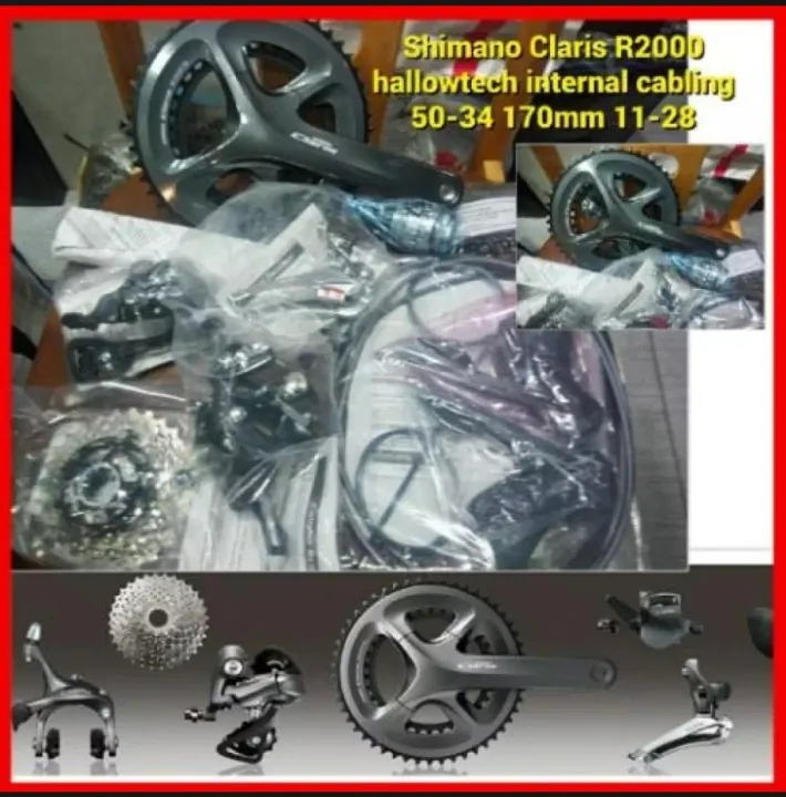 Shimano Claris Groupset R2000 without Crabkset and bb | Lazada PH
