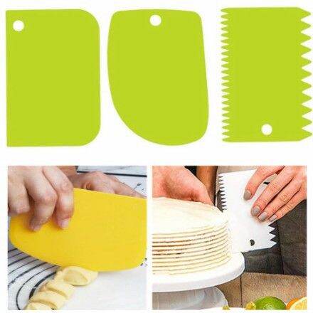 Plastik Scarapper Pemotong Adonan Roti Penghias Roti Buttercream ...