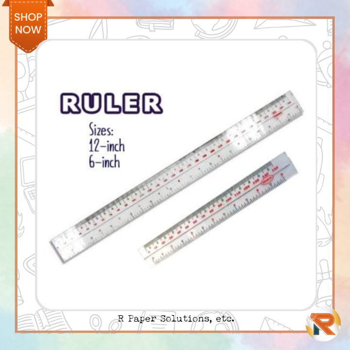 RULER ORDINARY 12"/1PC by R Paper Solutions, etc. | Lazada PH