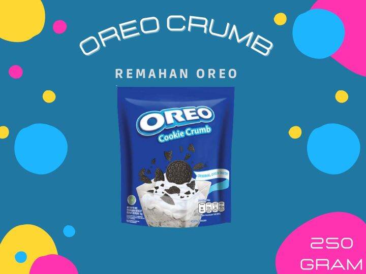 OREO CRUMB 250GR / REMAHAN OREO 250GR / TOPPING OREO 250GR / OREO HALUS ...